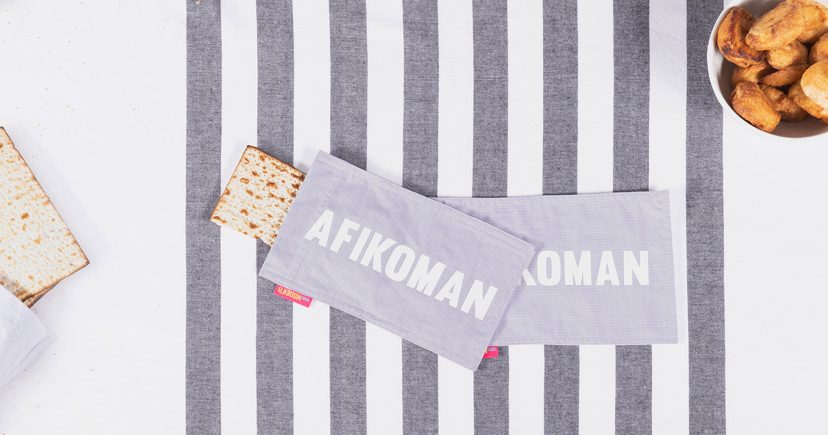 CHAI MODERN | AFIKOMAN BAGS | CONTEMPORARY FABRIC JUDAICA