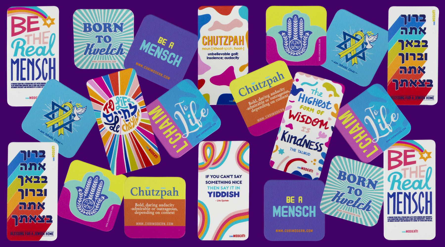 Chai Modern | Judaica | Magnets