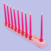 Chai Modern | Licht Sleek Menorah | Colorful Judaica